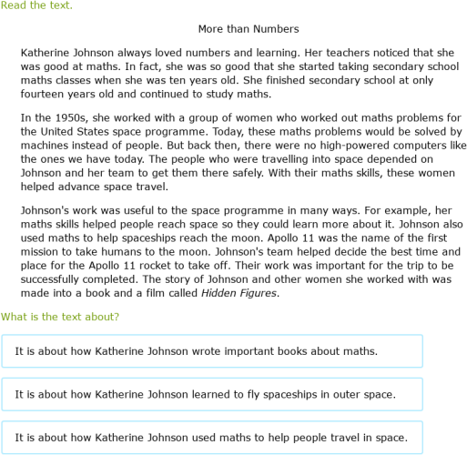IXL - Read about famous people (Year 4 English practice)