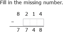 IXL - Complete the subtraction sentence - up to four digits (Year 4 ...