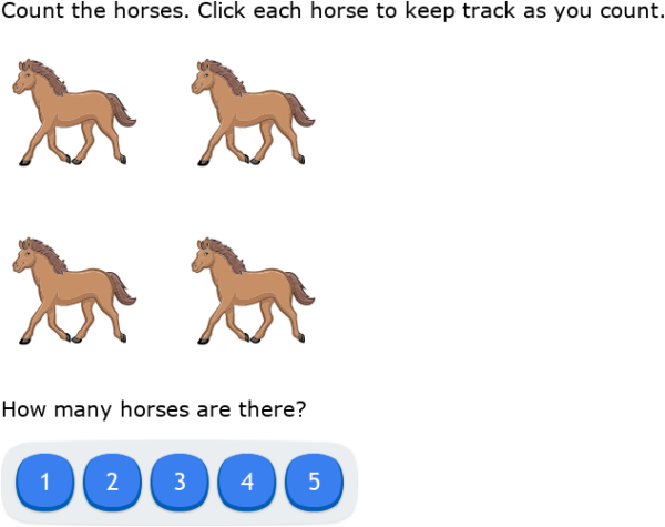 IXL - Learn to count to 5 (Year 1 maths practice)