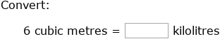 IXL - Convert between cubic metres and litres (Year 9 maths practice)