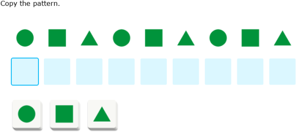 IXL - Repeating patterns (Year 3 maths practice)