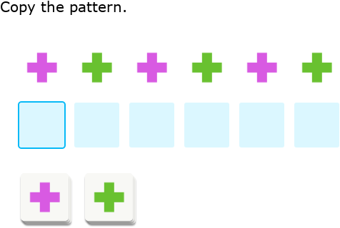 IXL - Colour patterns (Kindergarten maths practice)