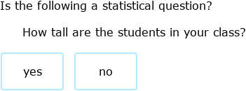 IXL - Identify statistical questions (Year 8 maths practice)