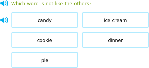 IXL - Which word is not like the others? (Year 3 English practice)