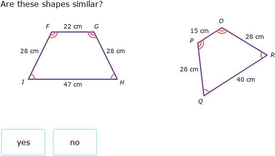 IXL - Identify similar figures (Year 10 maths practice)