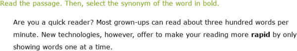 IXL - Determine the meaning of words using synonyms in context (Year 5 ...