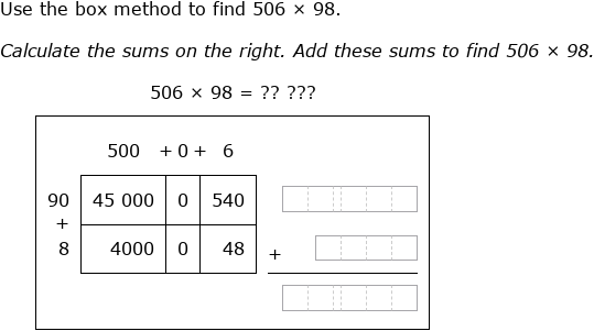 IXL - Box multiplication (Year 5 maths practice)