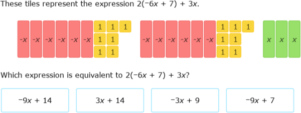 IXL - Identify equivalent linear expressions using algebra tiles (Year ...