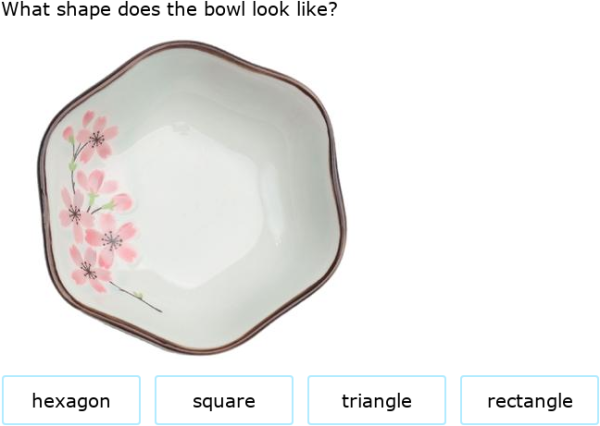 IXL - Two-dimensional shapes in the real world (Year 2 maths practice)