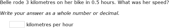 IXL - Calculate speed: word problems (Year 7 maths practice)