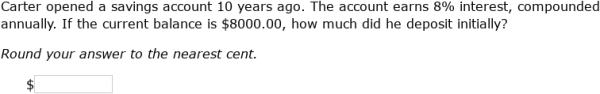 IXL - Compound interest: word problems (Year 13 maths practice)