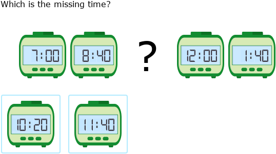 IXL - Time patterns (Year 5 maths practice)