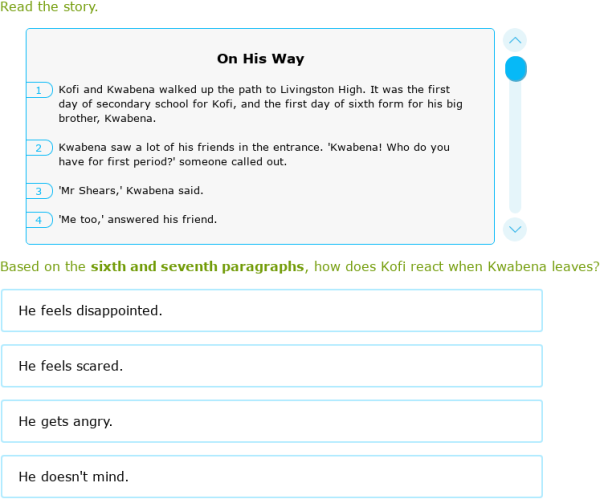IXL - Analyse short stories (Year 7 English practice)