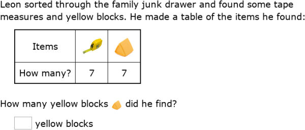 IXL - Interpret data in tables (Year 2 maths practice)