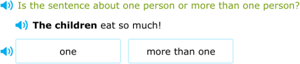 IXL - One or more than one? (Year 2 English practice)