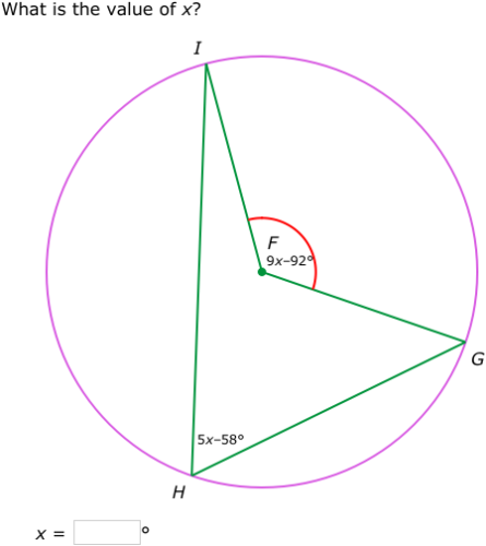IXL - Inscribed angles (Year 11 maths practice)