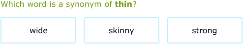 IXL - Choose the synonym (Year 5 English practice)