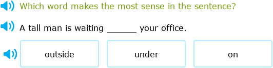 IXL - Select the best preposition to complete the sentence (Year 3 ...