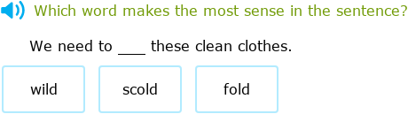 IXL - Complete the sentence with the correct -ild, -ind, -old, -olt or ...