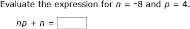 IXL - Evaluate multi-variable expressions (Year 8 maths practice)