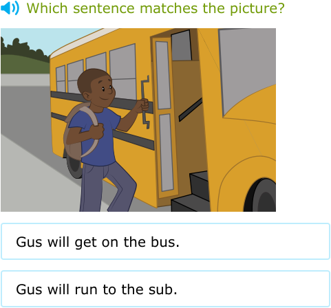 IXL - Choose the short u sentence that matches the picture (Year 1 ...