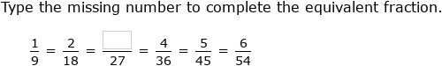 IXL - Patterns of equivalent fractions (Year 6 maths practice)