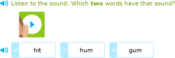 IXL - Which two words have the same ending? (Kindergarten English practice)