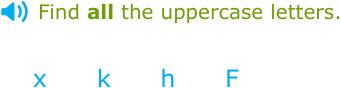 IXL - Find all the uppercase letters (Kindergarten English practice)