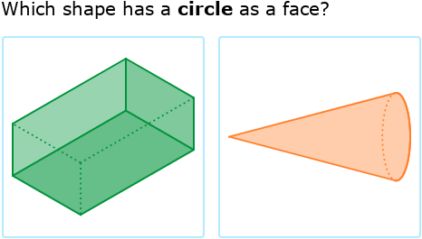 IXL - Identify faces of three-dimensional shapes (Year 2 maths practice)