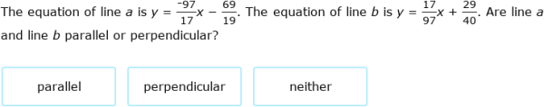 IXL - Gradients of parallel and perpendicular lines (Year 11 maths ...