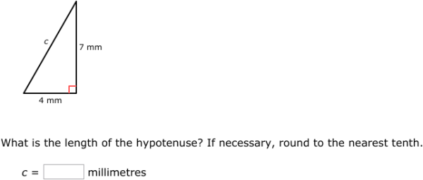 IXL - Pythagoras' theorem: find the length of the hypotenuse (Year 9 ...