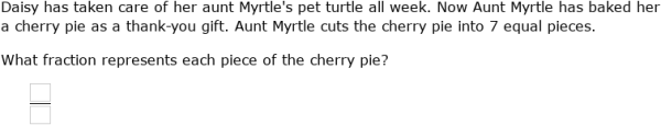 IXL - Unit fractions: word problems (Year 3 maths practice)