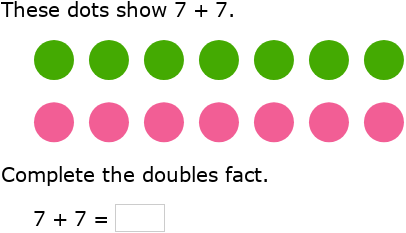 IXL - Add doubles - with models (Year 2 maths practice)