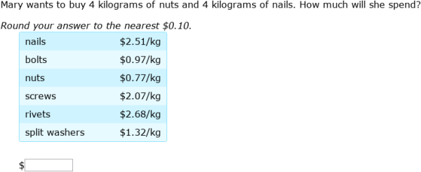 IXL - Unit prices: find the total price (Year 8 maths practice)