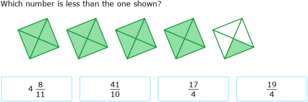 IXL - Compare fractions and mixed numbers (Year 6 maths practice)