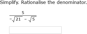IXL - Simplify radical expressions using conjugates (Year 10 maths ...
