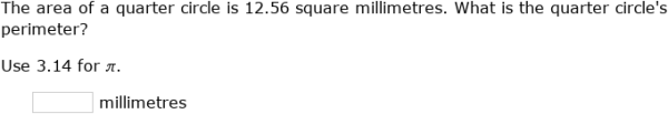 IXL - Circles, semicircles and quarter circles (Year 9 maths practice)
