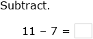 IXL - Subtract a one-digit number from a two-digit number up to 18 ...