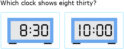 IXL - Match digital clocks and times (Year 2 maths practice)