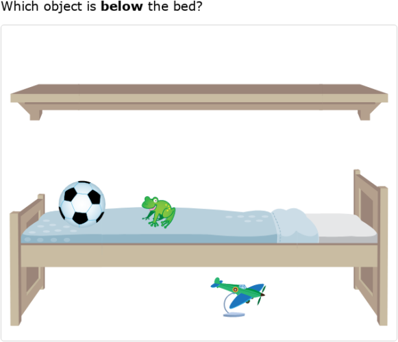 IXL - Above and below (Year 1 maths practice)