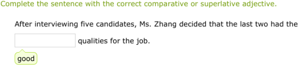IXL - Good, better, best, bad, worse and worst (Year 11 English practice)