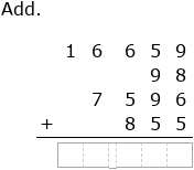 IXL - Add three or more numbers up to five digits each (Year 5 maths ...