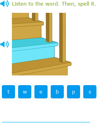 IXL - Spell the short e word (Year 3 English practice)