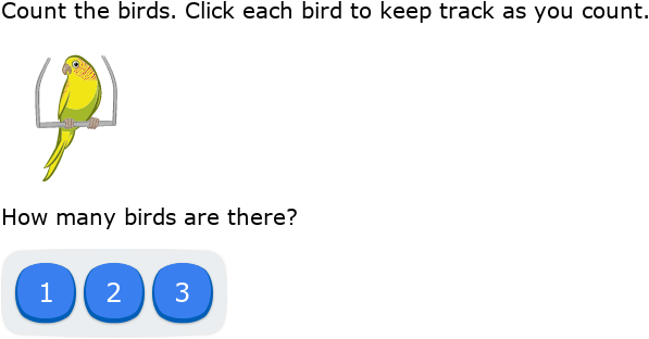 IXL - Learn to count - up to 3 (Kindergarten maths practice)