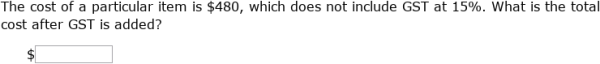 IXL - Percent of a number: GST, discount and more (Year 10 maths practice)