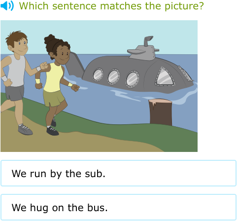 IXL - Choose the short u sentence that matches the picture (Year 2 ...