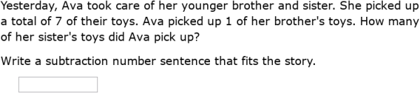 IXL - Subtraction sentences for word problems - numbers up to 20 (Year ...