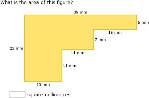 IXL - Area of compound figures (Year 7 maths practice)