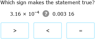 IXL - Compare numbers written in standard form (Year 8 maths practice)