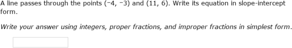 IXL - Write a linear equation from two points (Year 9 maths practice)
